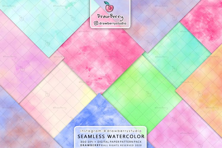Seamless Watercolor Background Texture DP035