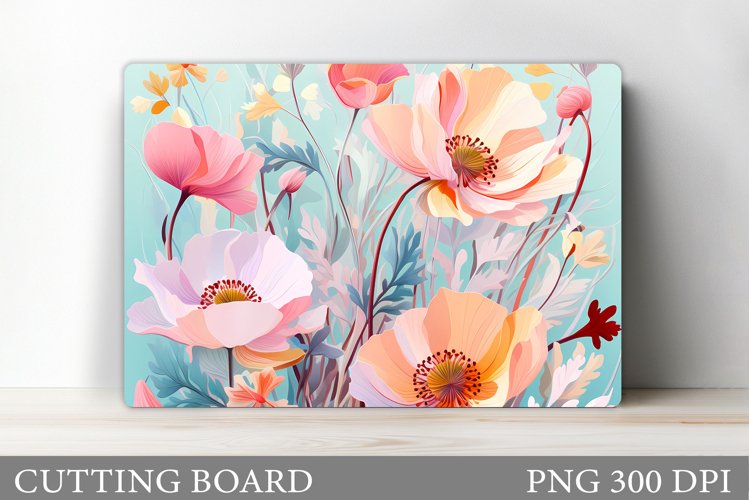 Flowers Cutting Board. Floral Cutting Board Design (4129552)