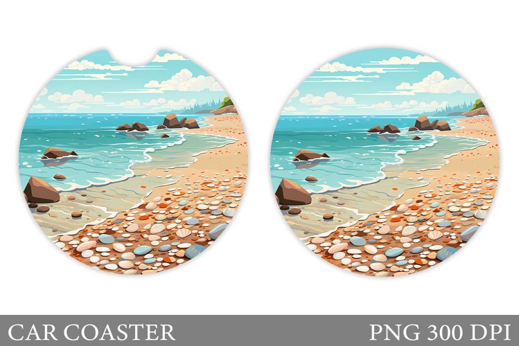 Sea Car Coaster Sublimation. Sea Sublimation (3923303)