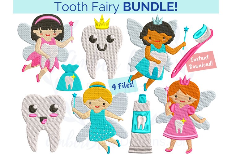 Fairy Embroidery Designs | Design Bundles