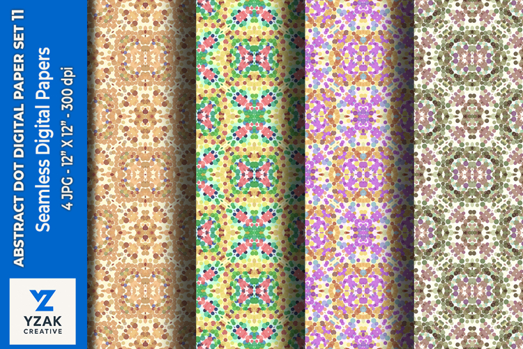 Abstract Dot Digital Paper Set 11