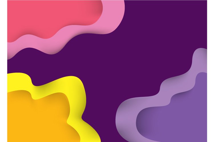 Abstract and colorful paper cut background design