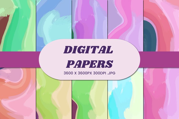 Abstract Colorful 5 Digital Paper Background