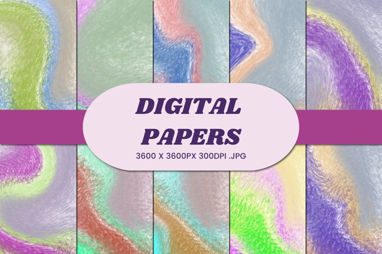 Abstract Colorful 6 Digital Paper Background
