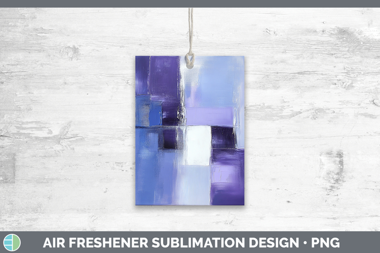 Abstract Light Purple Air Freshener Sublimation Car Freshene