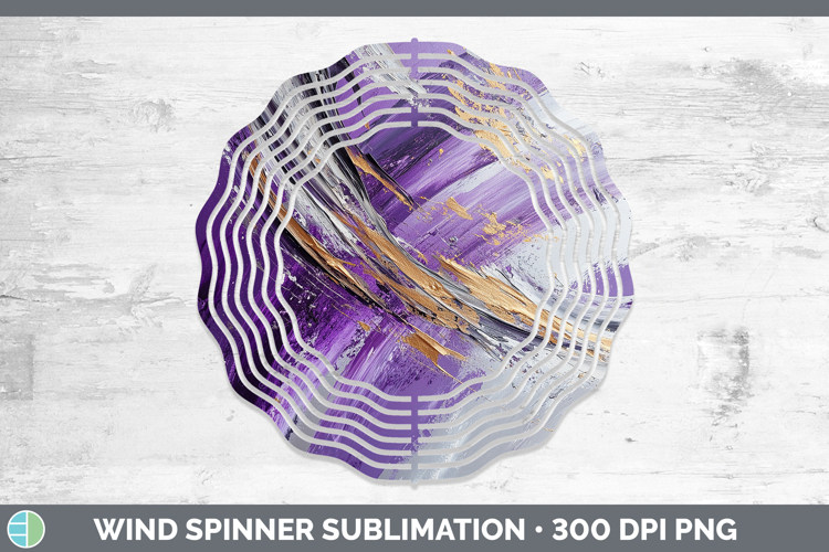 Abstract Purple Wind Spinner Sublimation Spinner Designs