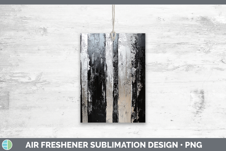 Abstract Silver Air Freshener Sublimation Car Freshener Desi
