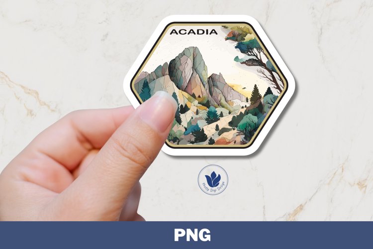 Acadia National Park PNG Sticker Design