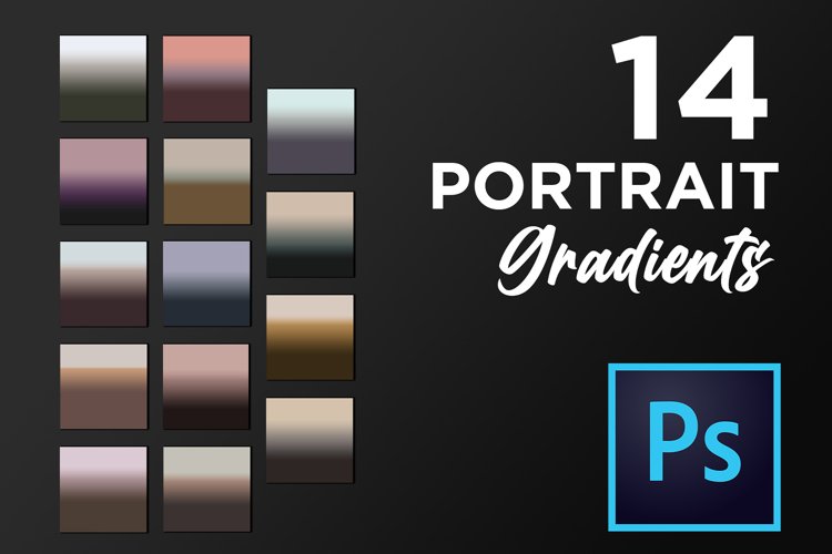 Adobe Photoshop portrait gradient pack GRD gradients