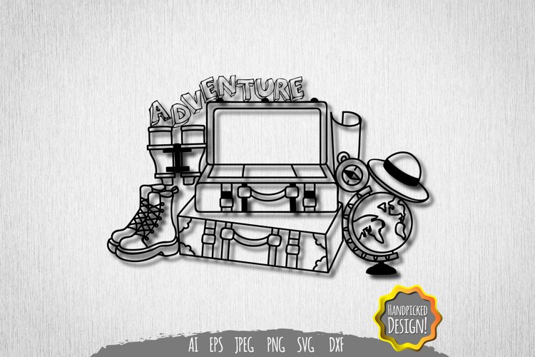 Adventure Papercut SVG