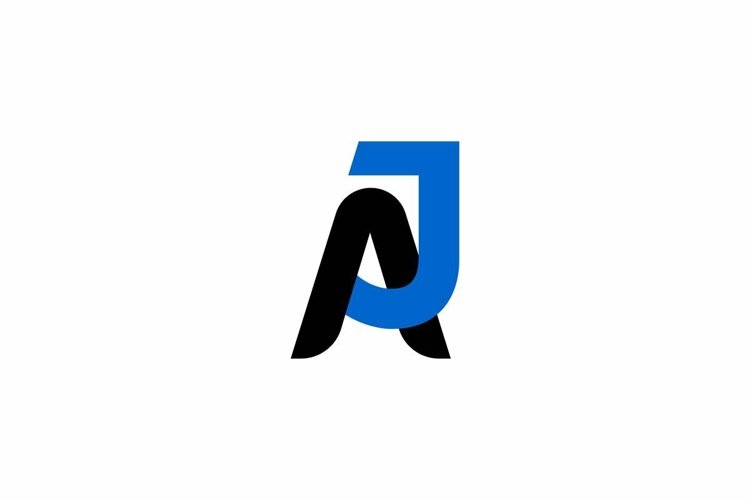 AJ JA Logo design vector template (3696305)