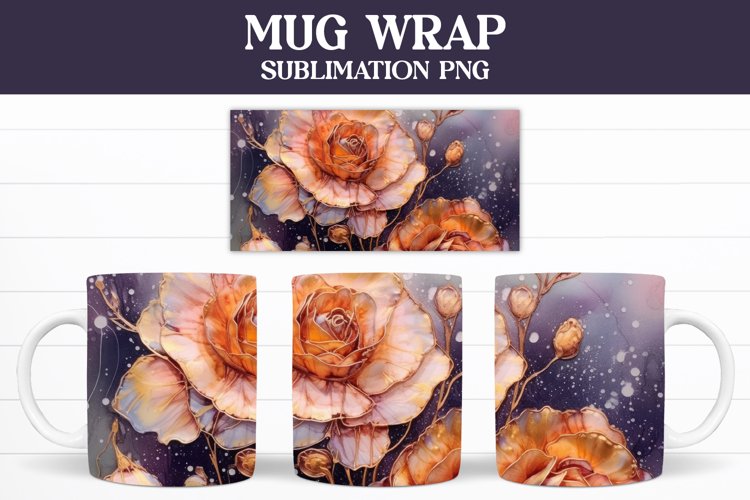 Mug Sublimation, Alcohol Ink Mug Wrap