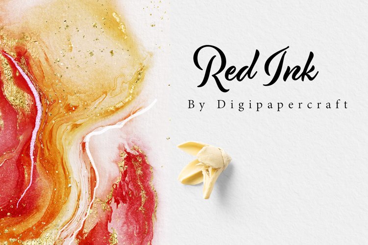 Alcohol Ink Paper, Red Alcohol ink, Watercolor Ink Texture