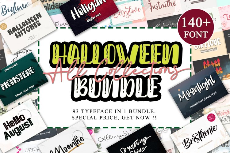 HALLOWEEN FONTBUNDLE (1962527) | Halloween | Font Bundles