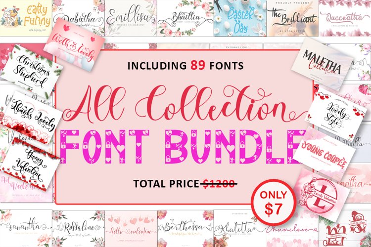 All Collection Font Bundle (1291756) | Summer | Font Bundles