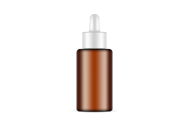 Amber Brown Dropper Bottle Mockup (2718267)
