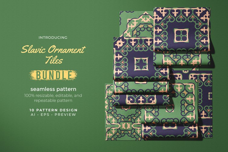 Slavic Ornament Tiles - Seamless Pattern