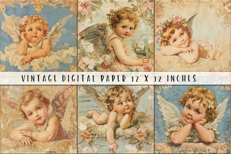 Vintage Angel Junk Journal Scrapbook Paper (3903547)