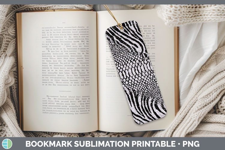 Animal Glitter Snake Zebra Bookmark Sublimation Printable De