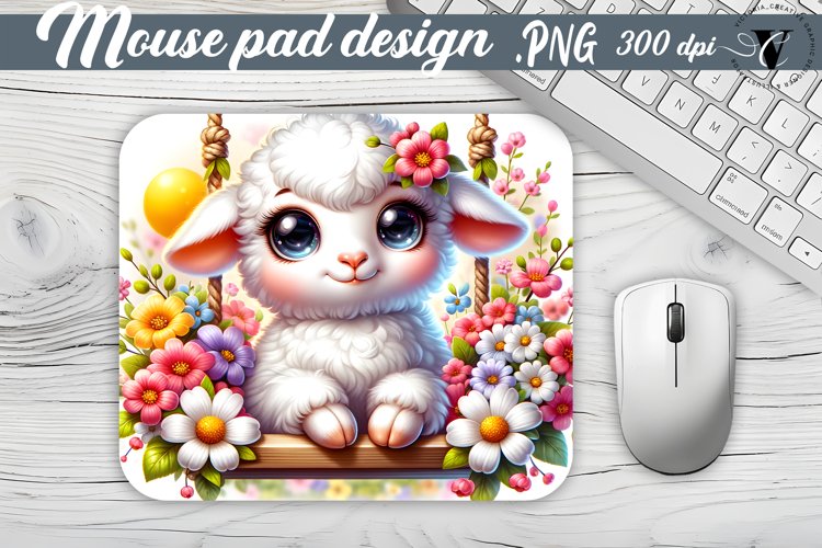 Mouse Pad | Cute Animals on swings (3634695)
