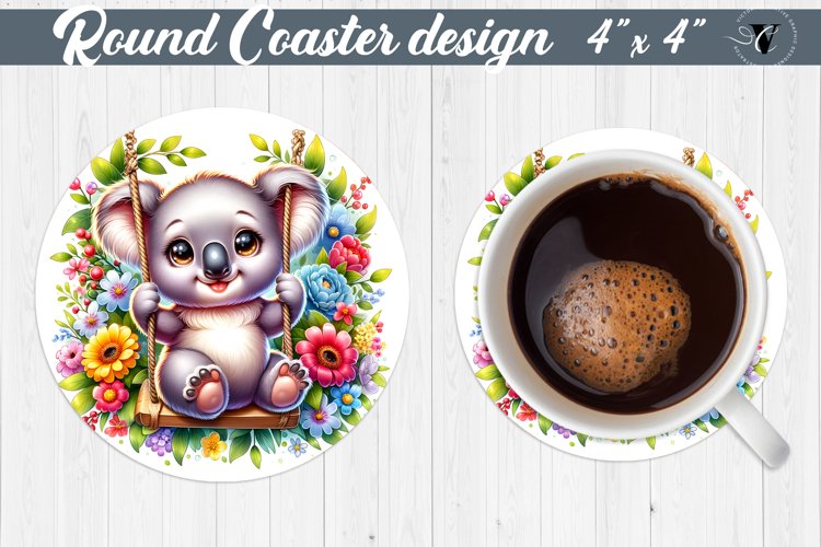 Round Coaster | Baby animals (3733777)