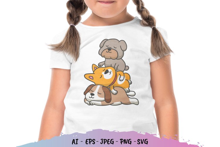 Dog Stack SVG File