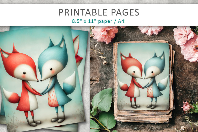 adorable animals valentine crafts, kids printable art