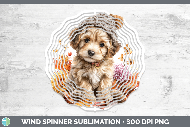 Puppy Wind Spinner Animals Knit Hat Sublimation Spinner Desi