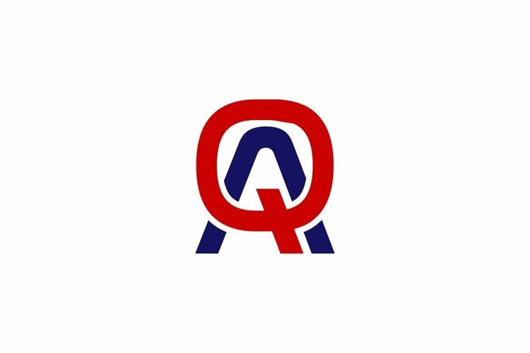 AQ QA logo design vector template (3697250)