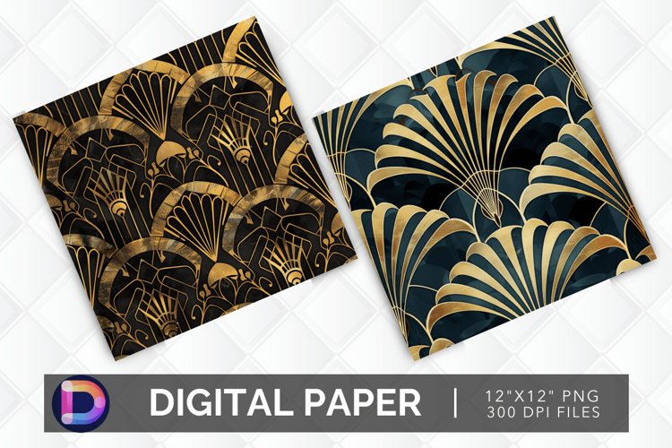 Art Deco Seamless Digital Paper