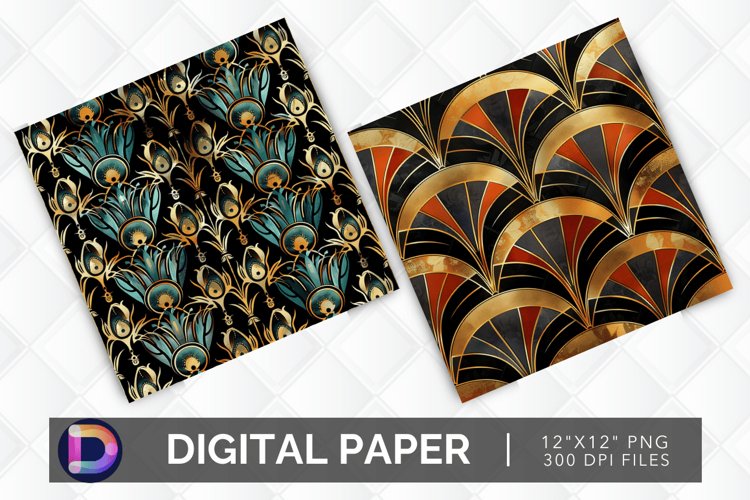 Art Deco Seamless Digital Paper