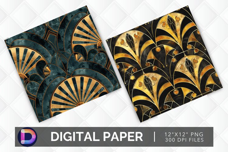 Art Deco Seamless Digital Paper