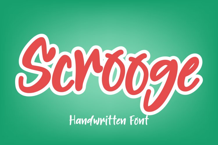 Scrooge Is A Handwritten Font