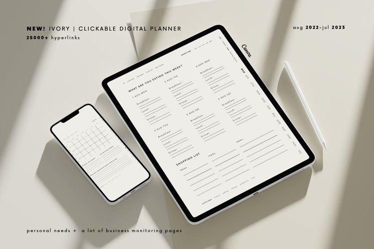 Ivory | Digital Planner (2142615) | Educational | Design Bundles