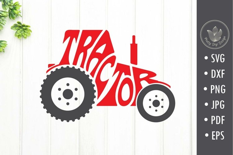 Tractor Cut File | Baby Word Art