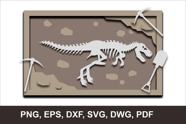 Ancient Fossil Layered Laser Cut Files #1