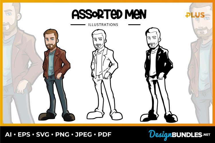 Assorted Men Illustrations
