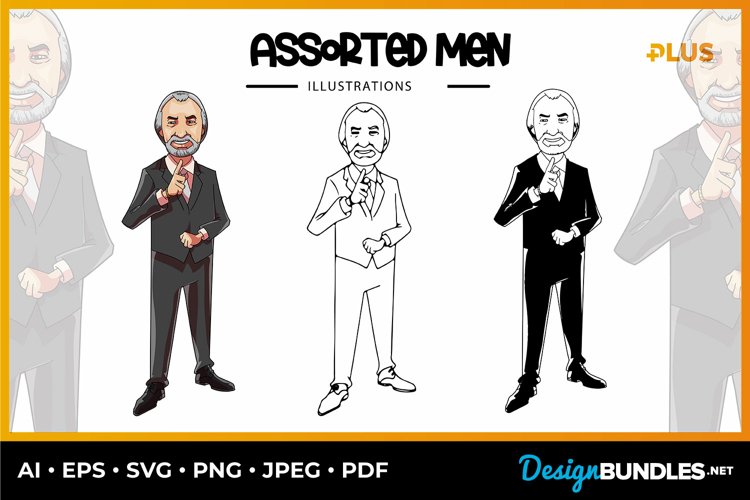 Assorted Men Illustrations