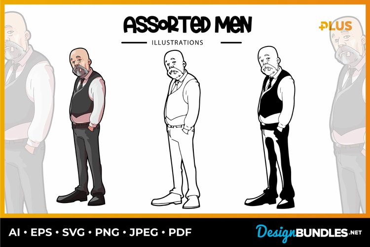Assorted Men Illustrations