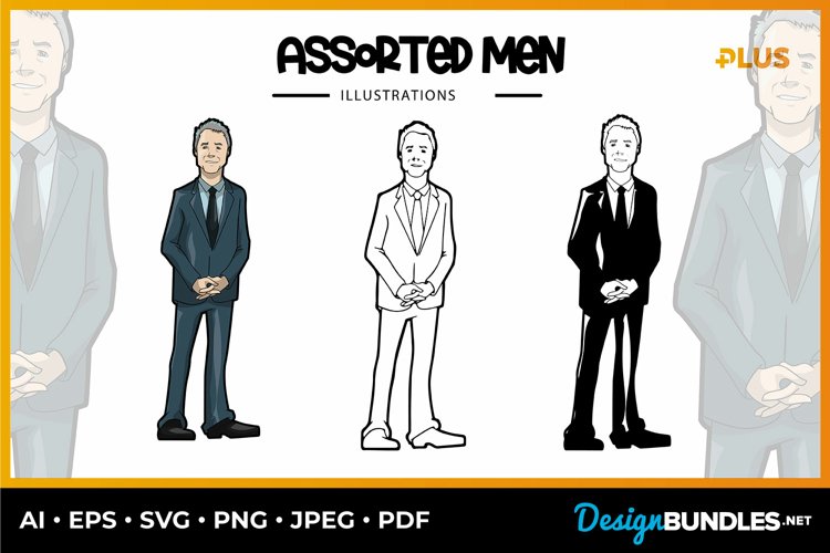 Assorted Men Illustrations