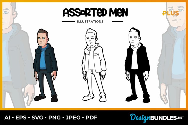 Assorted Men Illustrations