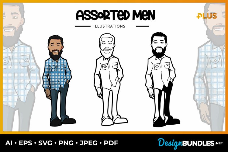 Assorted Men Illustrations