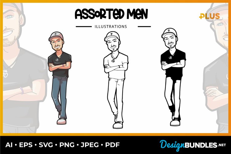 Assorted Men Illustrations