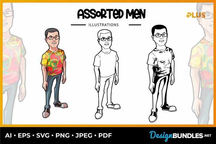 Assorted Men Illustrations