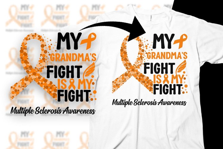Multiple Sclerosis Awareness Svg Png Grandma's Fight fight
