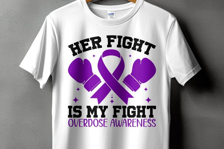 Overdose Awareness Svg Png Her Fight is My Fight