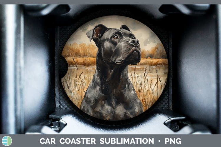 Autumn Dogs Cane Corso Car Coaster Sublimation Coaster Desig