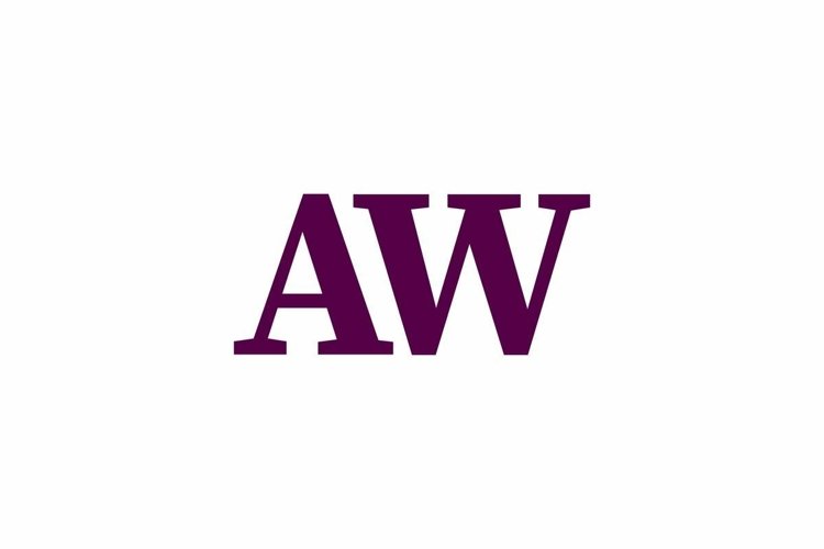 AW Logo design vector template (3697874)