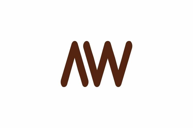 AW Logo design vector template (3697889)