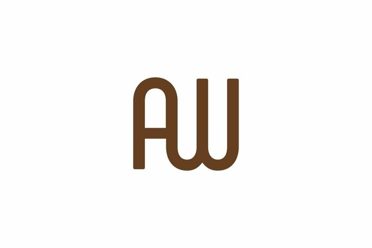 AW Logo design vector template (3697896)